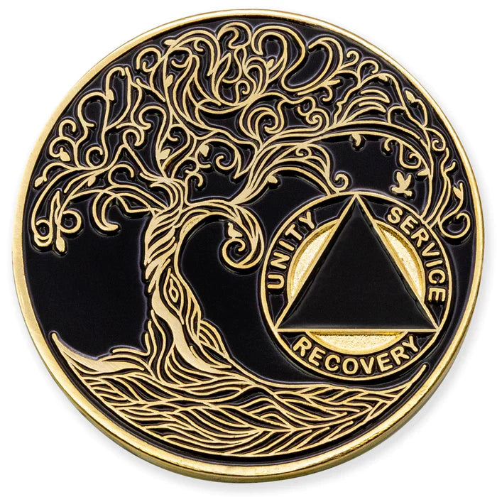 Black Twisted Tree of Life Medallion (Years 1-60) – Easy Does It